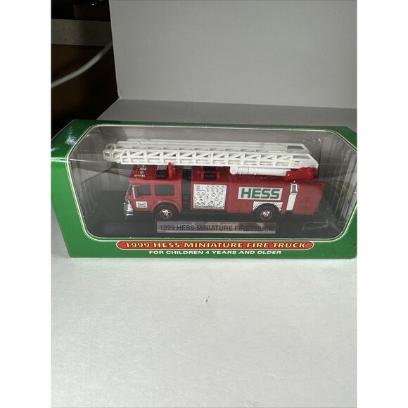 Hess | Toys | 999 Hess Miniature Fire Truck Red White Mini Firetruck ...